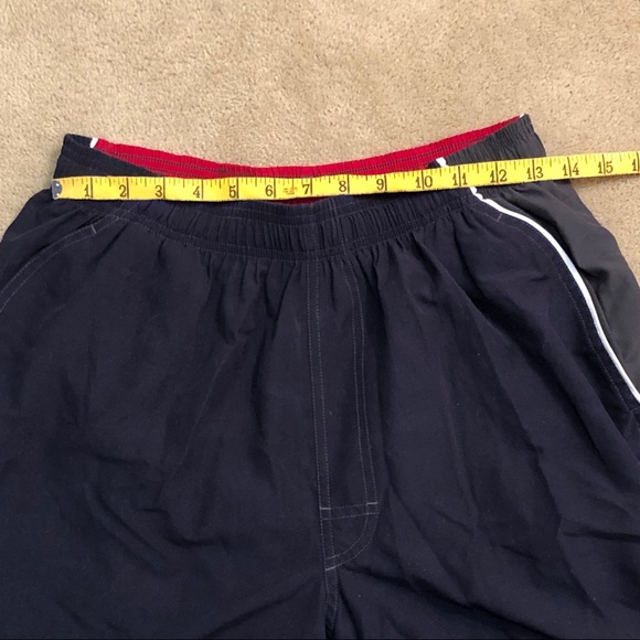 Speedo | Swim | Dark Blue Speedo Trunks With Red | Poshmark